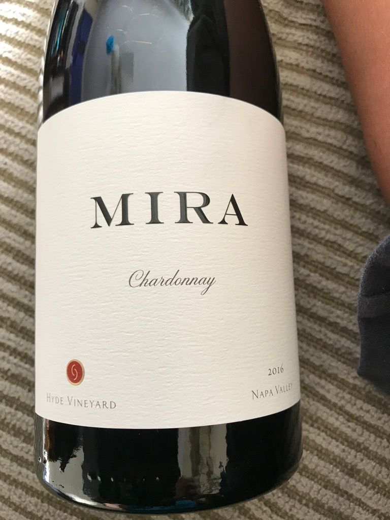2016 Mira Winery Chardonnay Hyde Vineyard, USA, California, Napa ...