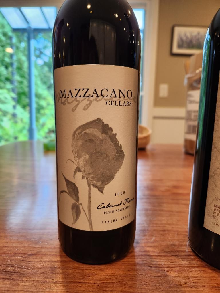 2020 Mazzacano Cellars Cabernet Franc Olsen Vineyards, USA, Washington ...