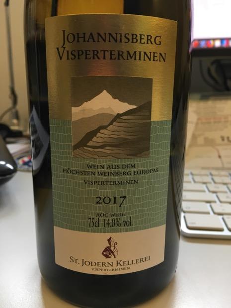 2017 St. Jodern Kellerei Heida Visperterminen, Switzerland, Valais ...