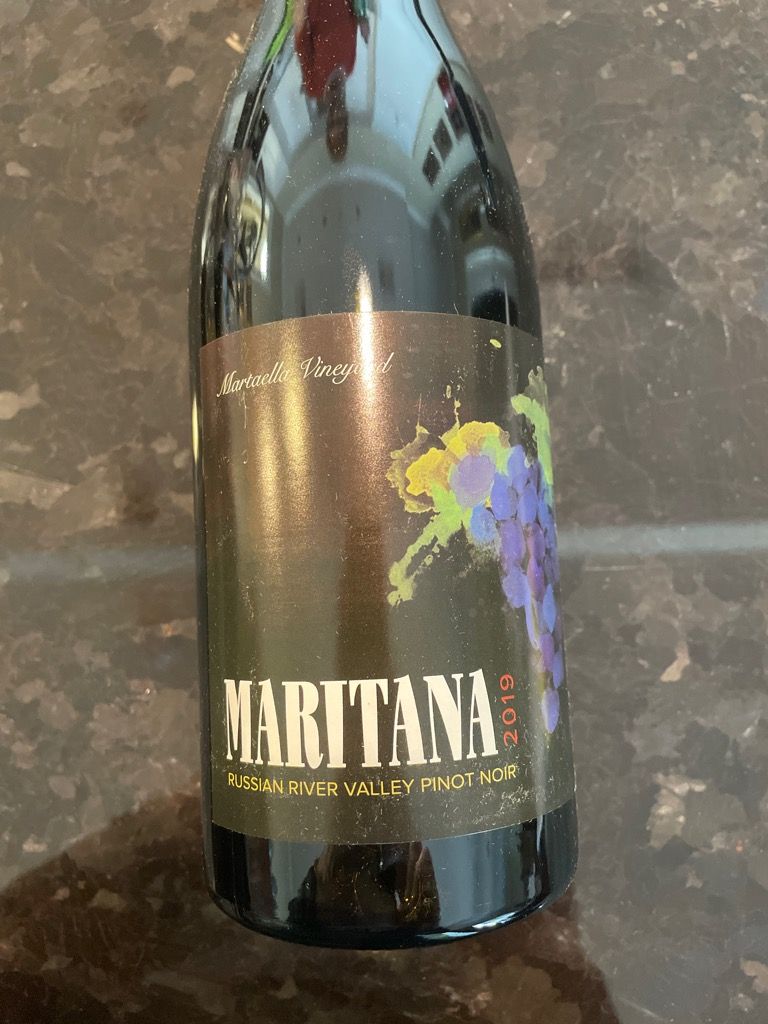 2021 Maritana Pinot Noir Martaella Vineyard, USA, California, Sonoma ...