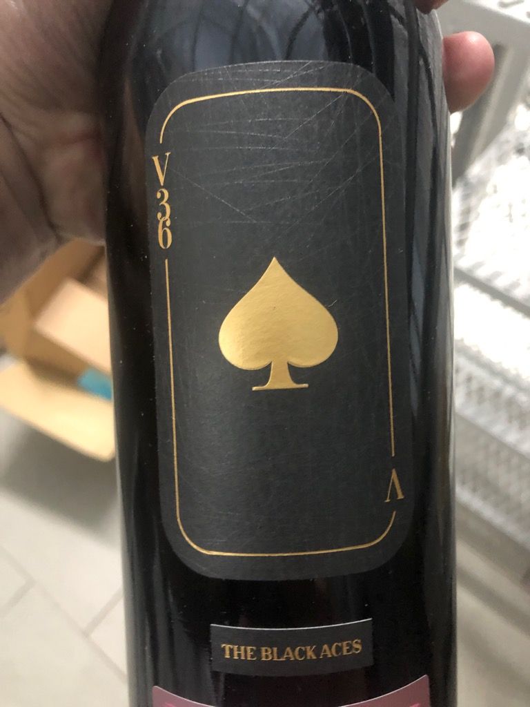 2017 Vineyard 36 Cabernet Sauvignon The Black Aces, USA, California ...