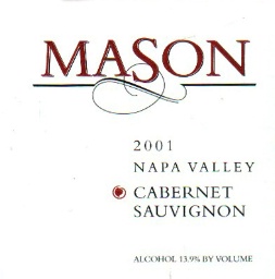 1999 Mason Cellars Cabernet Sauvignon, USA, California, Napa Valley ...