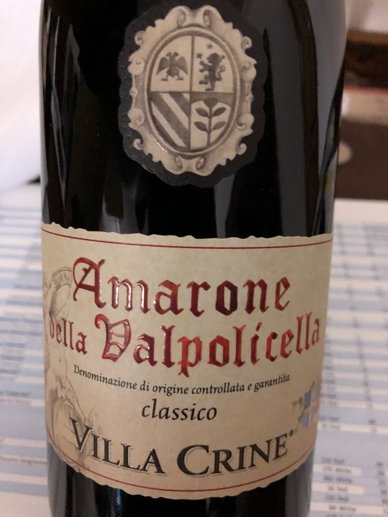 2017 Azienda Agricola Villa Crine Amarone della Valpolicella Classico ...