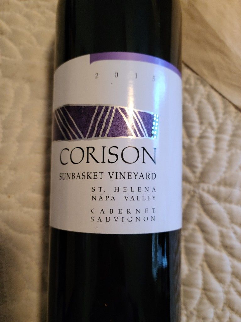 2015 Corison Cabernet Sauvignon Sunbasket Vineyard, USA, California ...