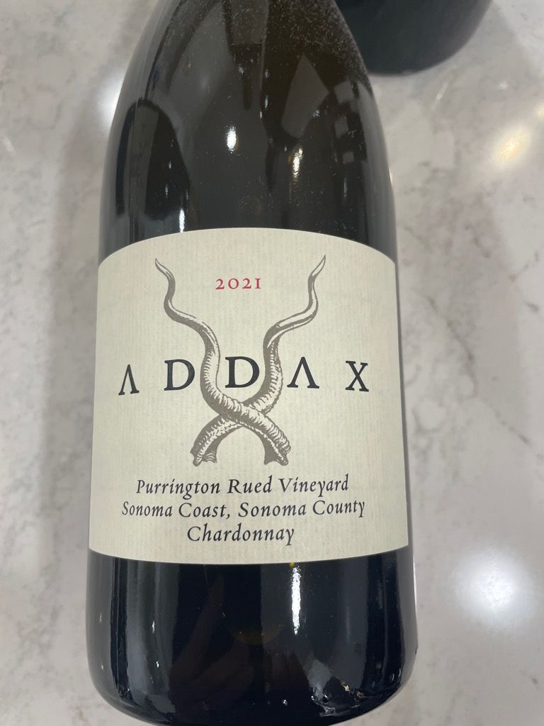 2021 Addax Chardonnay Purrington Rued Vineyard, USA, California, Sonoma ...