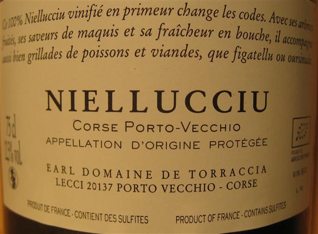 1995 Domaine de Torraccia Vin de Corse Porto Vecchio Christian Imbert ...