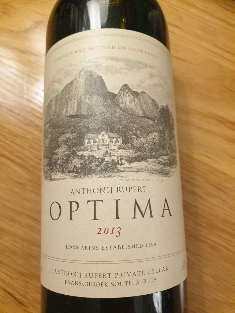 2013 Anthonij Rupert Optima, South Africa, Coastal Region, Franschhoek ...