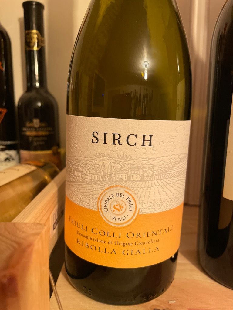 2022 Azienda Agricola Giordano Sirch Friuli Colli Orientali Ribolla ...