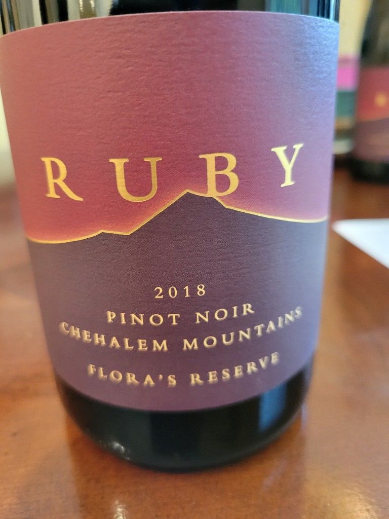 2021 Ruby Vineyard Pinot Noir Flora's Reserve Ruby Vineyard, USA ...