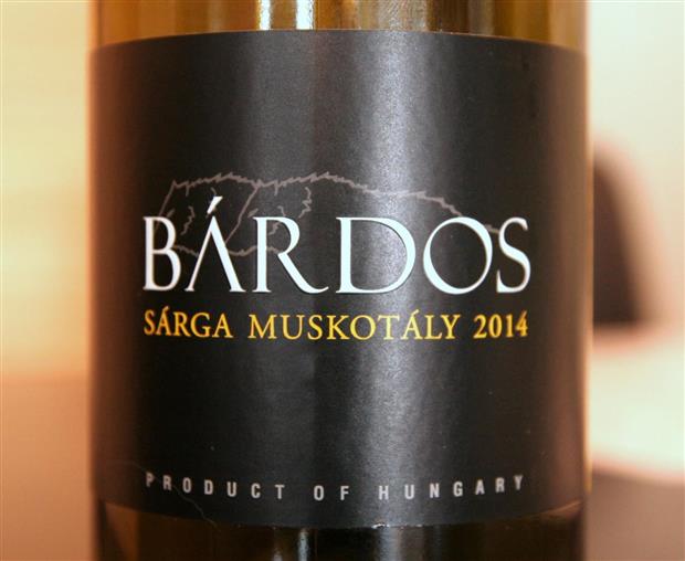 2014 Bárdos és Fia Pincészet Sárga Muskotály Mátra, Hungary, Felső ...