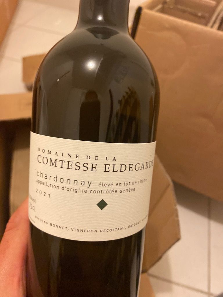 2021 Comtesse Eldegarde Chardonnay Nicolas Bonnet, Switzerland, Genève ...