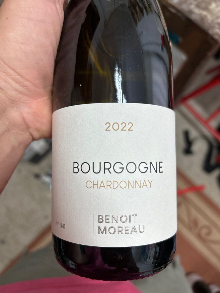 2022 Benoit Moreau Chardonnay Bourgogne Blanc, France, Burgundy ...