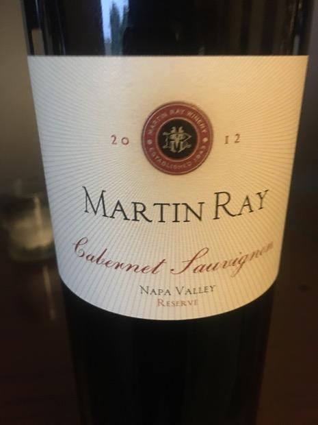 2009 Martin Ray Cabernet Sauvignon Reserve, USA, California, Napa ...