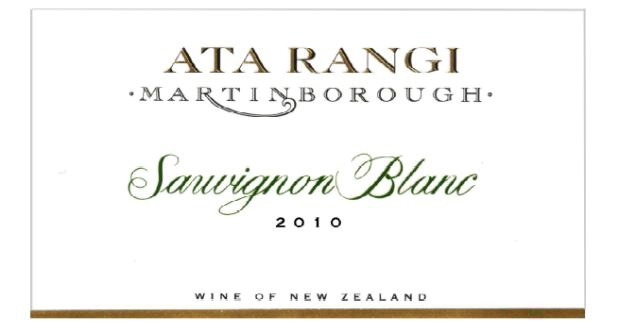 2010 Ata Rangi Sauvignon Blanc, New Zealand, North Island, Wairarapa ...