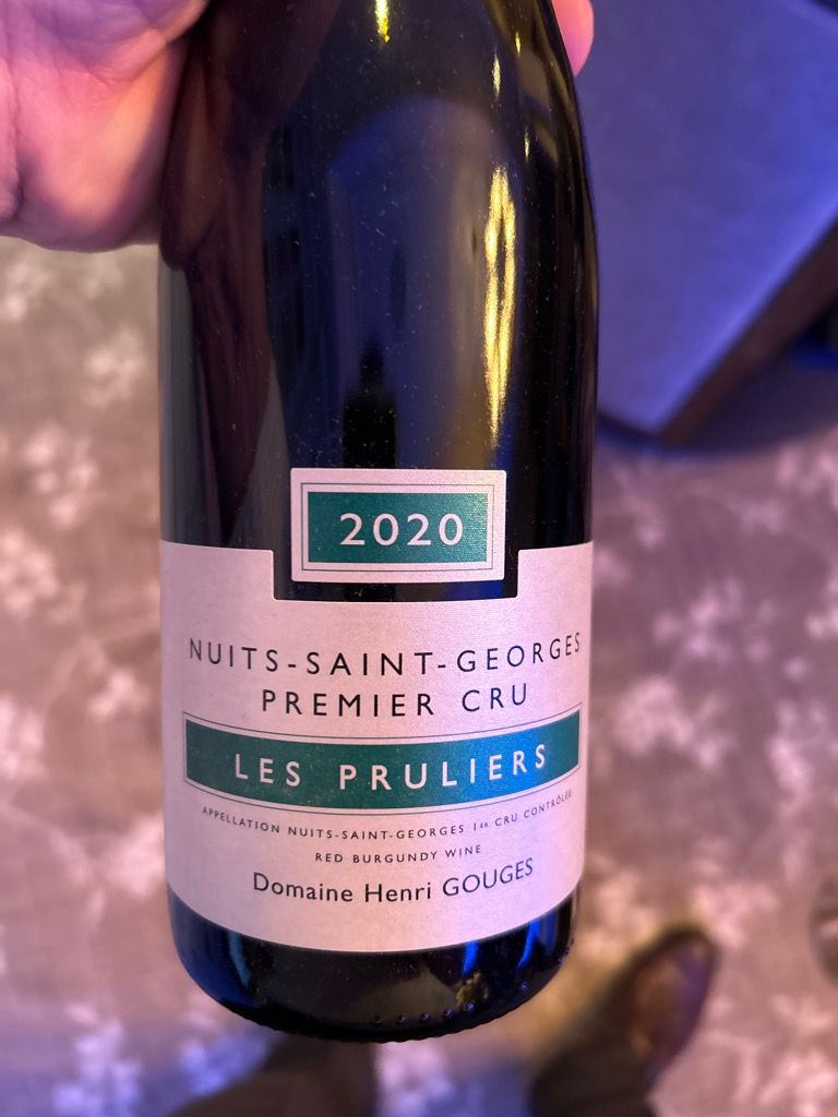 2020 Domaine Henri Gouges Nuits St. Georges 1er Cru Les Pruliers ...