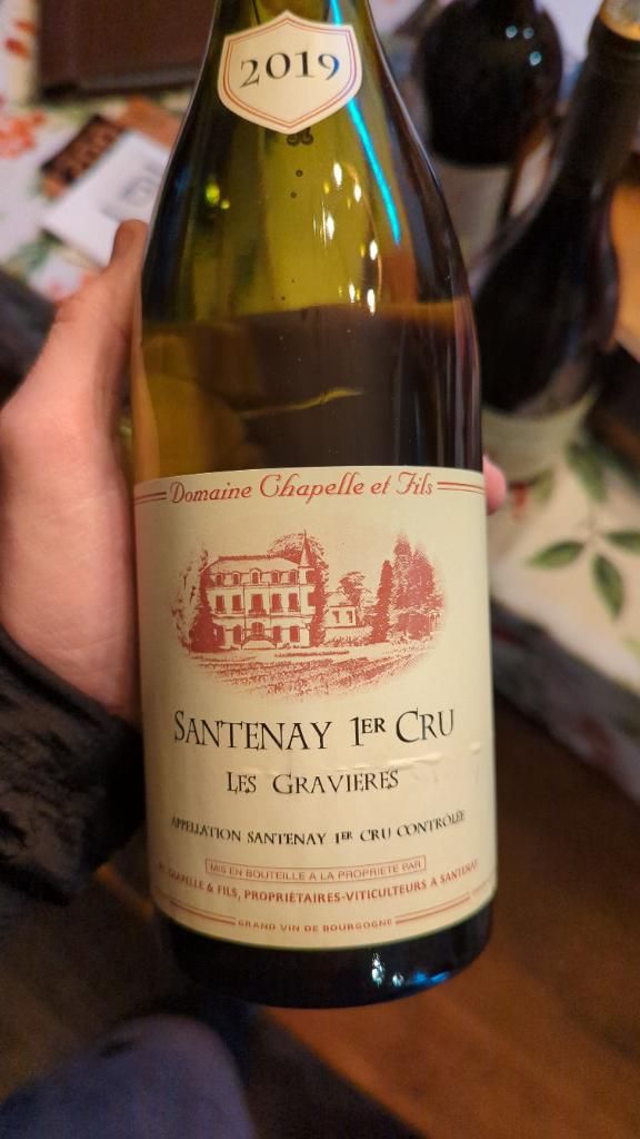 2020 Domaine Chapelle & Fils Santenay 1er Cru Gravières Blanc, France ...