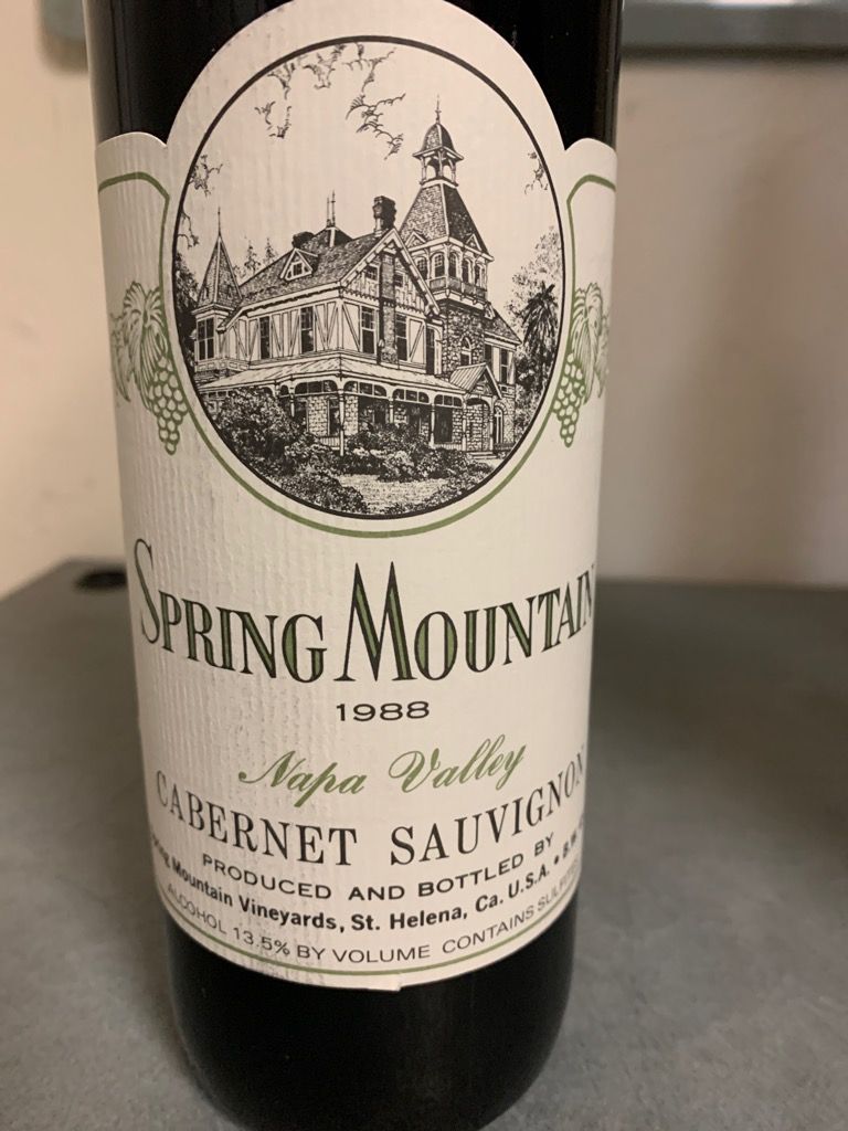 2024 Spring Mountain Vineyard Cabernet Sauvignon, USA, California, Napa ...