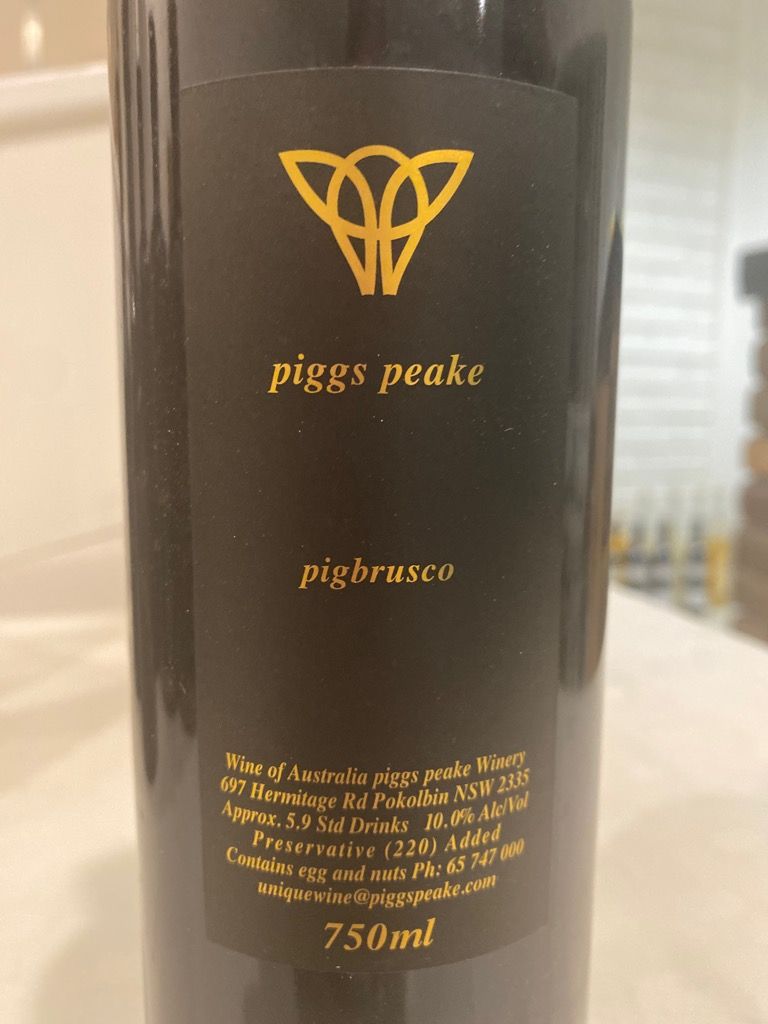 NV Piggs Peake Pigbrusco, Australia, New South Wales, Hunter Valley ...