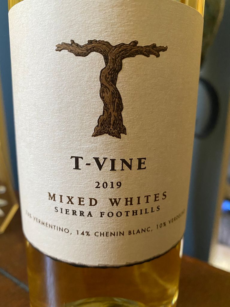 2019 T-Vine Cellars Mixed Whites, USA, California, Sierra Foothills ...