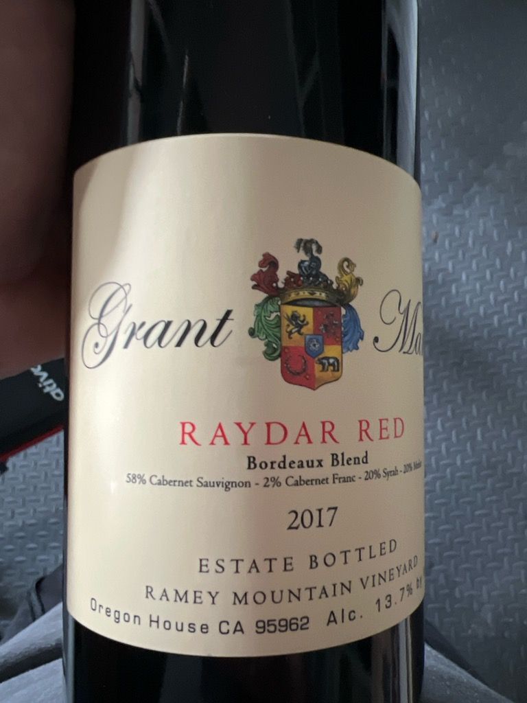 2017 Grant Eddie Ramey Mountain Vineyard, USA, California, Sierra Foothills, North Yuba ...