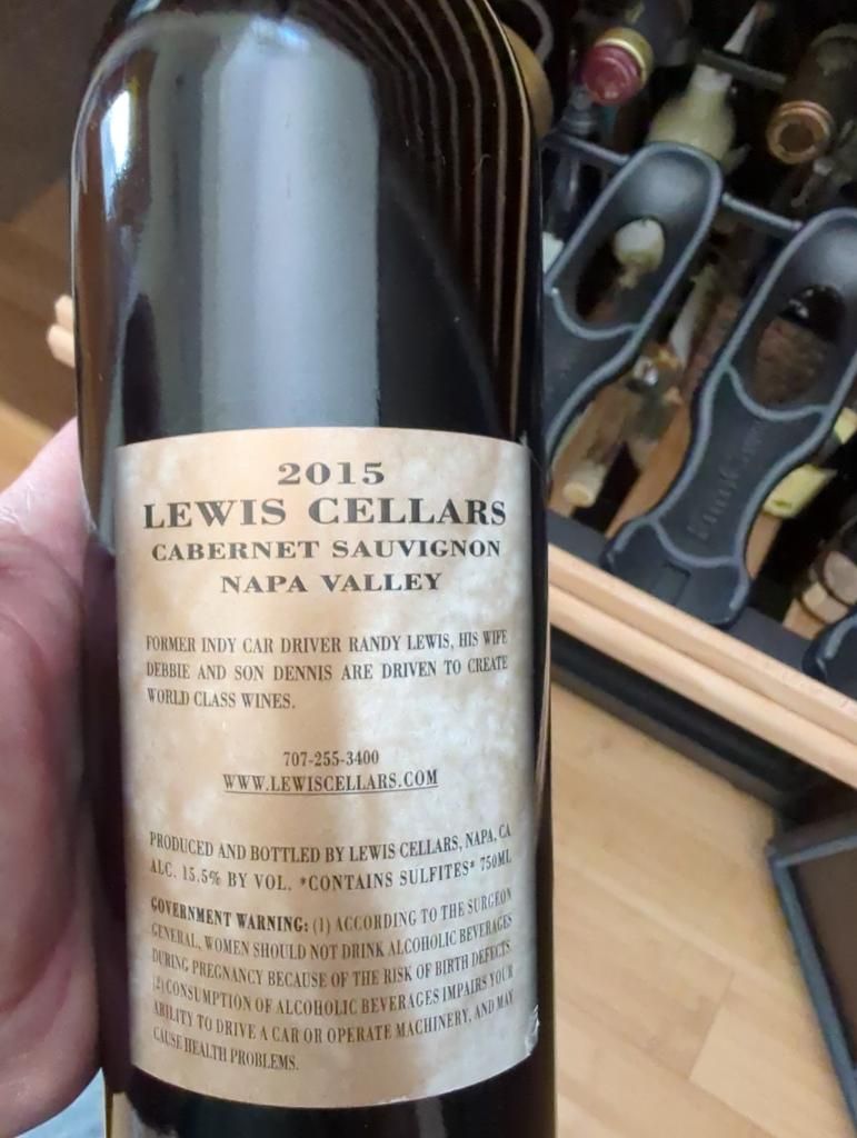 2015 Lewis Cellars Cabernet Sauvignon Napa Valley, USA, California ...