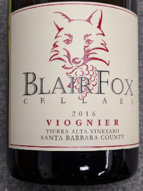 2016 Blair Fox Viognier Tierra Alta Vineyard, USA, California, Central ...
