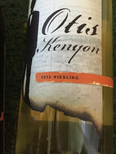 2015 Otis Kenyon Riesling, USA, Washington, Columbia Valley - CellarTracker
