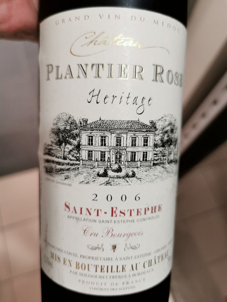 2006 Château Plantier Rose, France, Bordeaux, Médoc, Saint-Estèphe ...