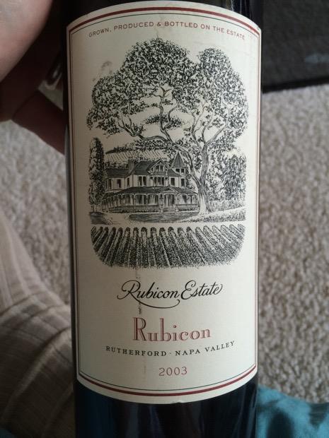 2003 Rubicon Estate Rubicon, USA, California, Napa Valley, Rutherford ...