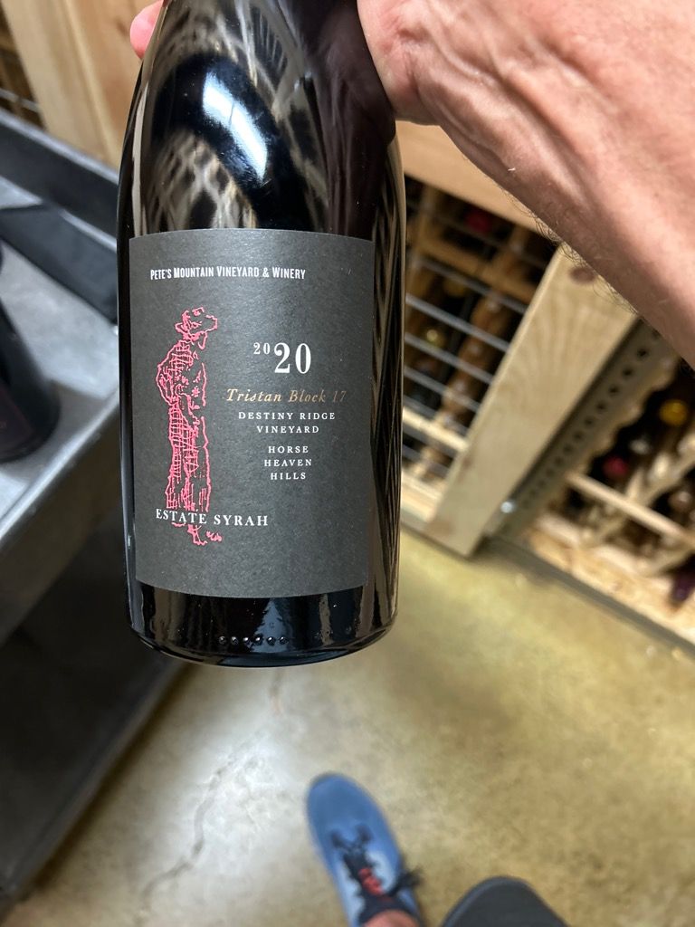 2020 Pete's Mountain Winery Syrah Destiny Ridge Vineyards, USA ...