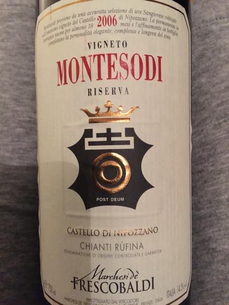 2006 Marchesi de' Frescobaldi Chianti Rùfina Castello di Nipozzano ...