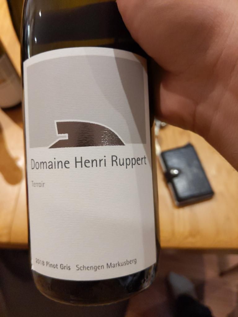 2022 Henri Ruppert Pinot Gris Terroir Schengen Markusberg, Luxembourg ...