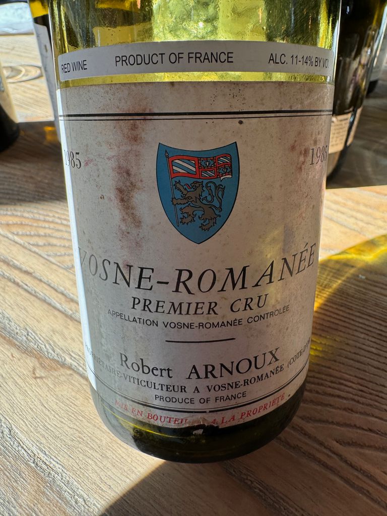 1985 Domaine Robert Arnoux / Arnoux-Lachaux Vosne-Romanée 1er Cru ...