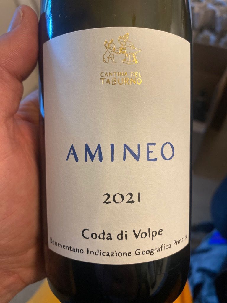 2021 Cantina del Taburno Coda di Volpe Amineo, Italy, Campania ...