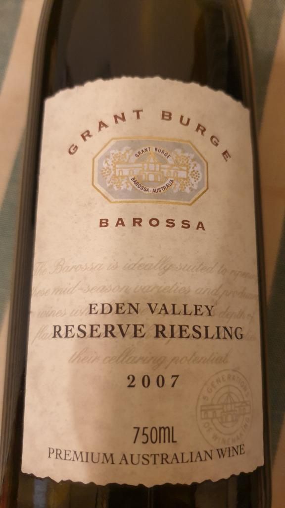 1998 Grant Burge Riesling, Australia, South Australia, Barossa, Eden ...