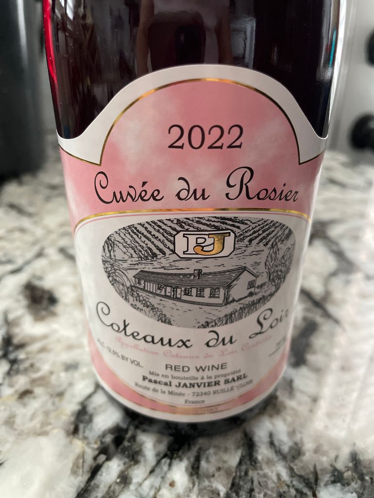 2022 Pascal Janvier Coteaux du Loir Cuvée du Rosier, France, Loire ...