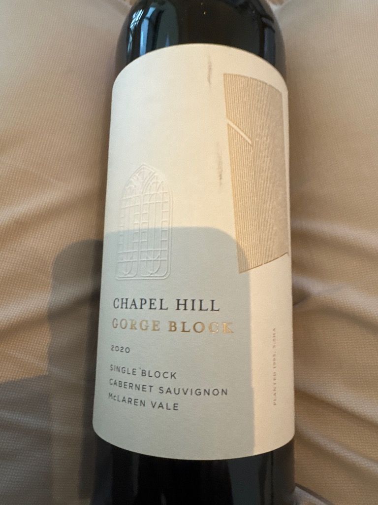 2023 Chapel Hill Cabernet Sauvignon Gorge Block, Australia, South ...