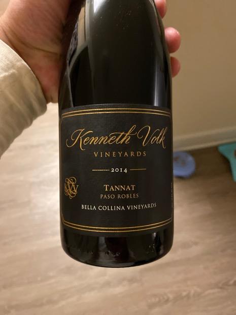2014 Kenneth Volk Tannat Bella Collina Vineyard, USA, California ...