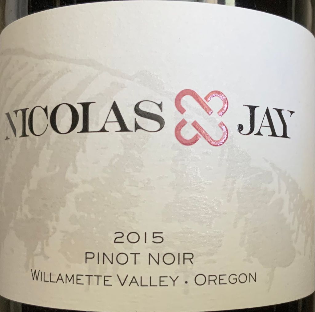 2015 Domaine Nicolas-Jay Pinot Noir Willamette Valley, USA, Oregon ...