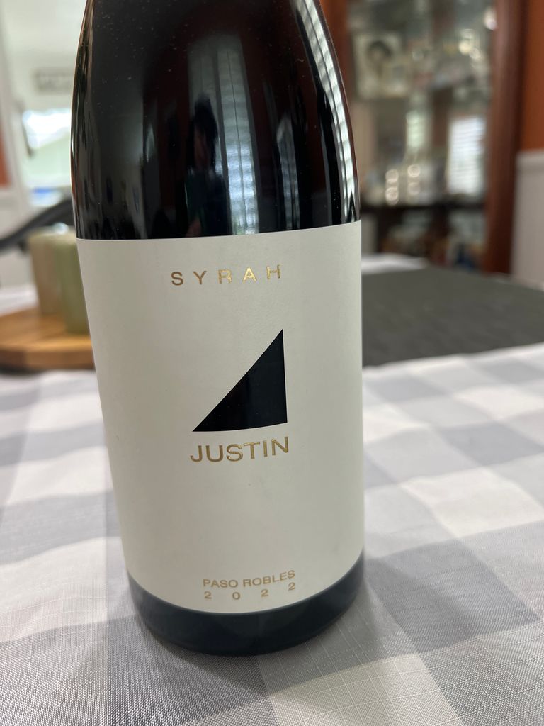 2022 Justin Vineyards & Winery Syrah, USA, California, Central Coast ...