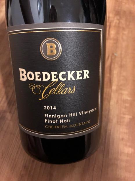 2014 Boedecker Cellars Pinot Noir Finnigan Hill, USA, Oregon ...