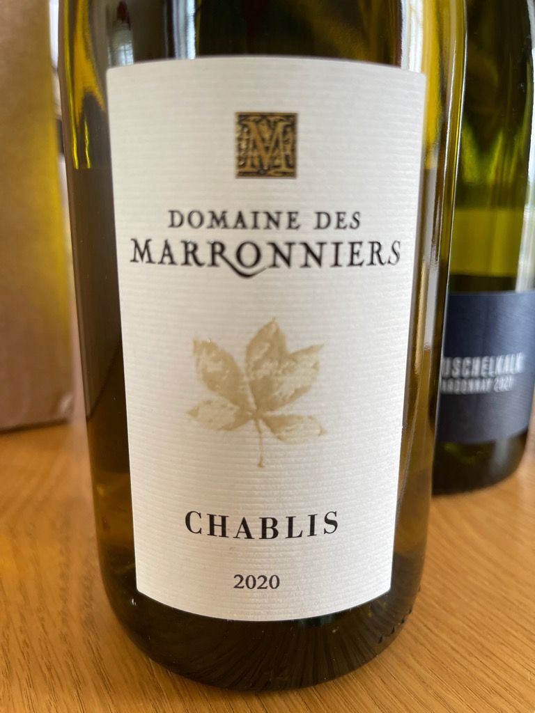 2020 Domaine des Marronniers Chablis, France, Burgundy, Chablis ...