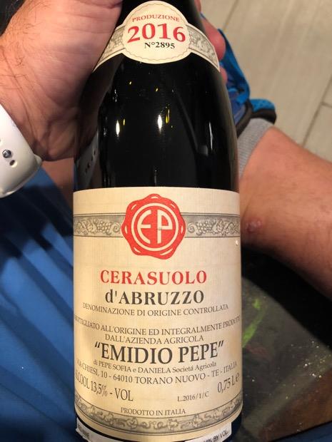 2016 Emidio Pepe Cerasuolo d'Abruzzo, Italy, Abruzzi, Cerasuolo d ...