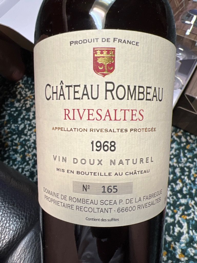 1970 Château Rombeau Rivesaltes, France, Languedoc Roussillon ...