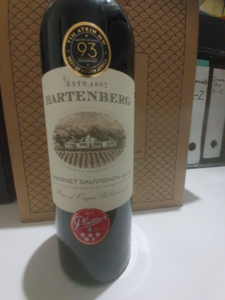 2018 Hartenberg Cabernet Sauvignon, South Africa, Coastal Region ...