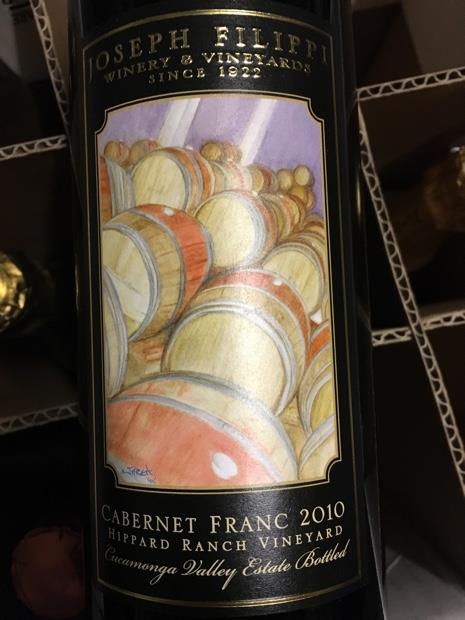 2011 Joseph Filippi Cabernet Franc Library Reserve Hippard Ranch, USA ...