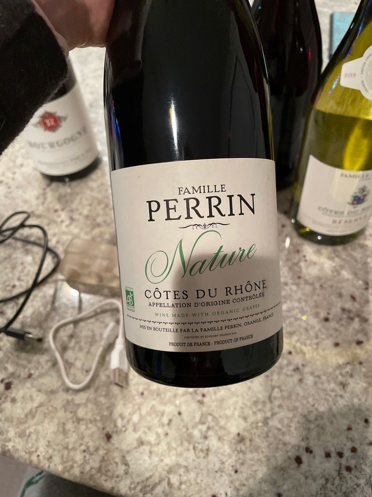 2019 Famille Perrin / Perrin & Fils Côtes du Rhône Nature, France ...