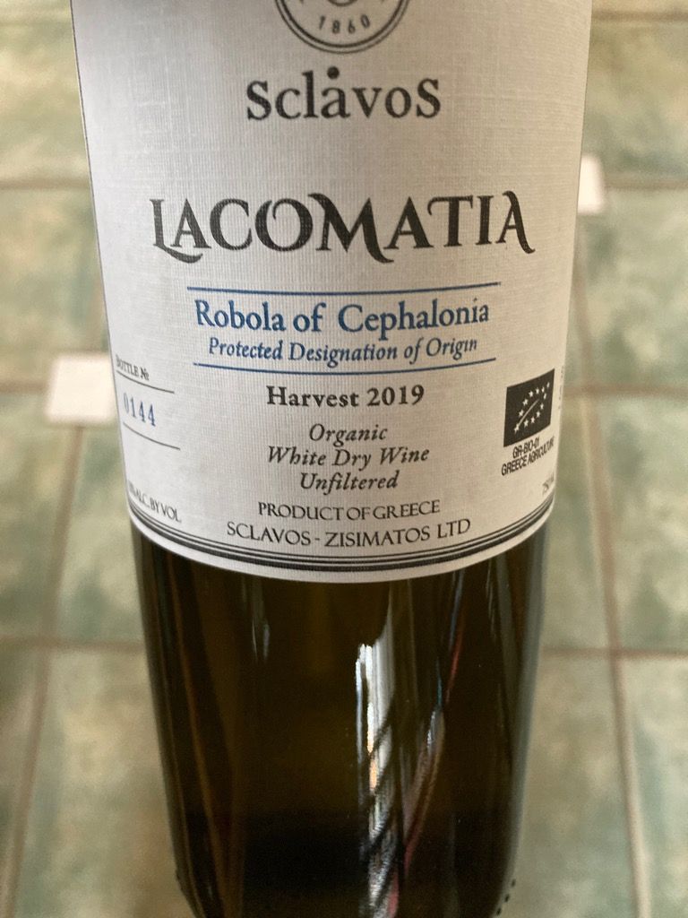 2022 Sclavos-Zisimatos Robola Lacomatia, Greece, Ionian, Kefalonia ...
