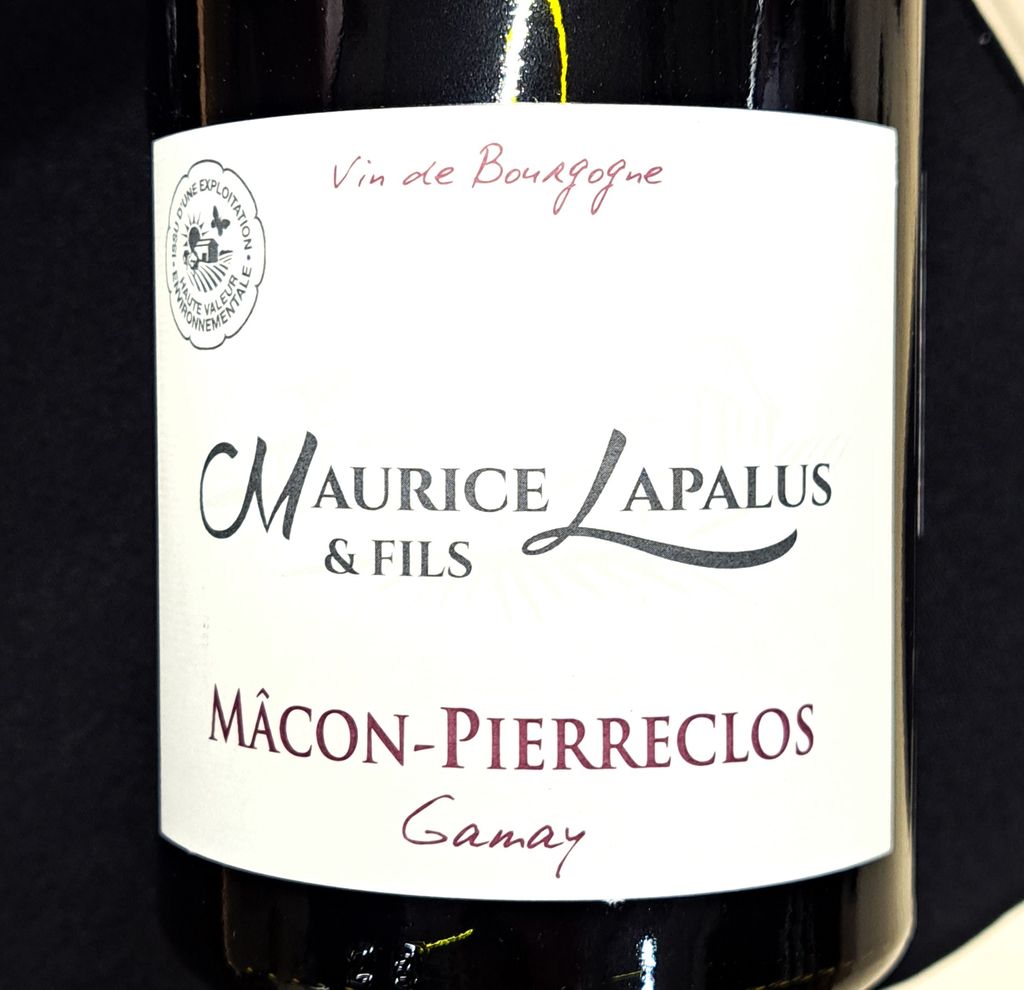 2021 Maurice Lapalus Mâcon-Pierreclos Rouge, France, Burgundy ...
