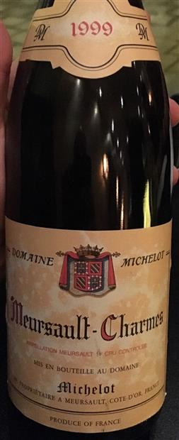 1984 Domaine Michelot Meursault 1er Cru Charmes, France, Burgundy, Côte ...